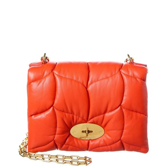 Mulberry | Bags | Mulberry Little Softie Leather Shoulder Bag Orange ...